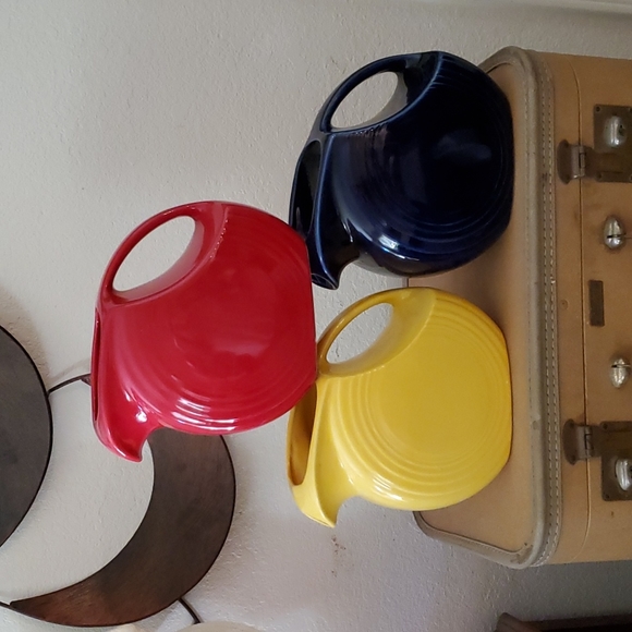 Fiestaware | Dining | Vintage Fiesta Water Cobalt Blue Pitcher Only ...